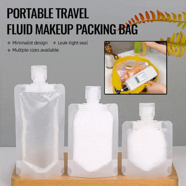 (🌷Super practical stuff ) Portable Travel Fluid Makeup Packing Bag(10 ...